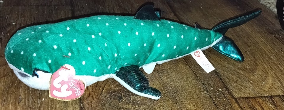 Finding Dory Shark Plush Destiny Toy Ty Sparkle Disney Beanie Babies ...