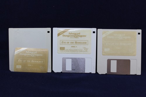 AD&D Eye of the Beholder 1991 TSR SSI 3 1/2" Floppy Disk Set Amiga ...