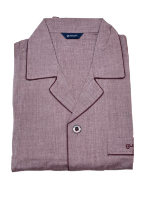 Guasch Men's Open Bordeaux 100% Cotton Pajamas | eBay