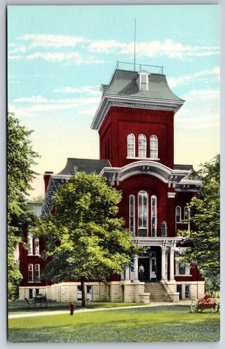 Watseka Illinois~Iroquois County Court House~1938 Linen Postcard | eBay