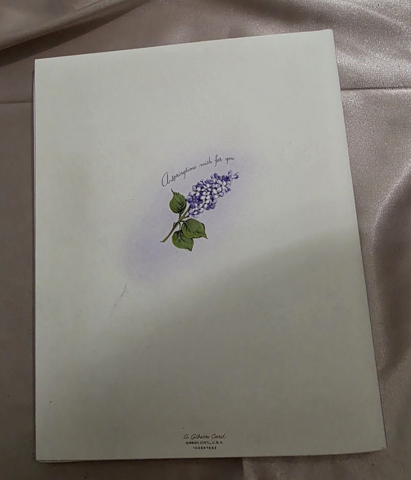 lot 1950's GREETING CARDS Easter Patriotic Christmas signed Violets ...