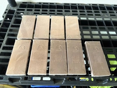 9- 1 Kilo COPPER BULLION BARS Sealed Stamped Dated 2010. | eBay
