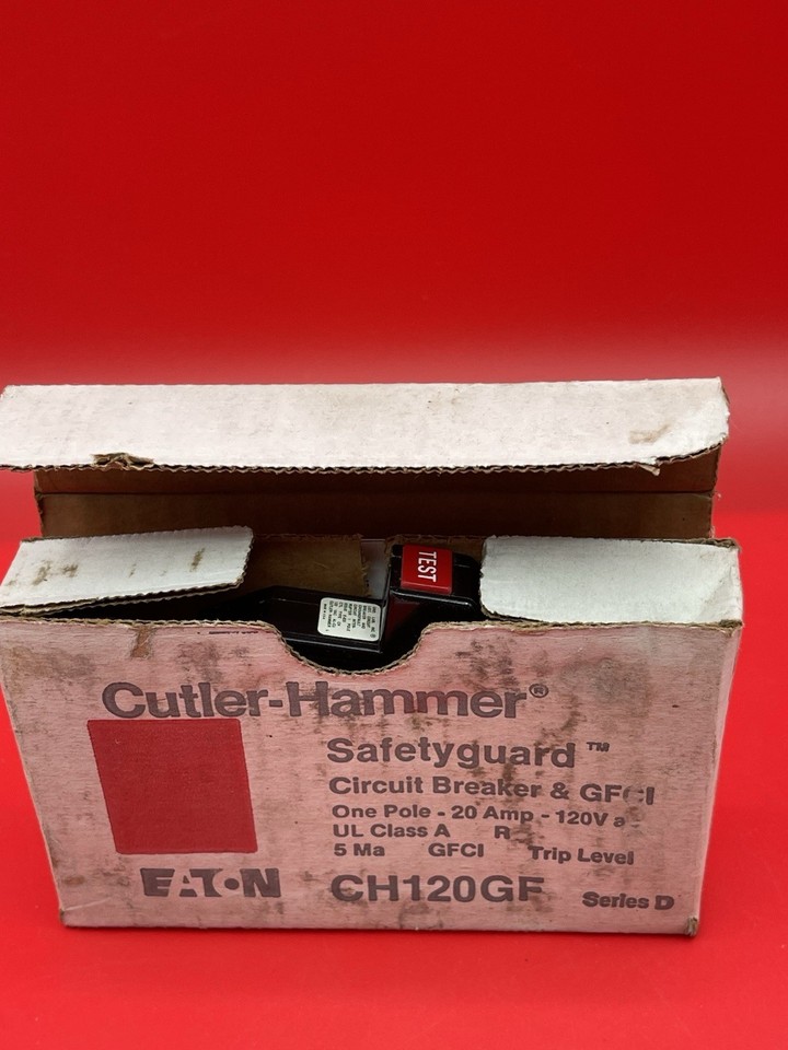 Cutler-Hammer (Eaton) CH120GF Circuit Breaker & GFCI 1 Pole, 20 Amp ...