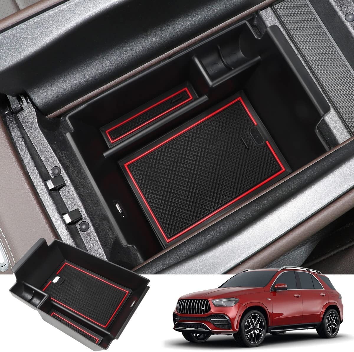 MARCHFA for 2020-2023 Mercedes Benz GLE 350 450 Center Console Organizer Tray | eBay