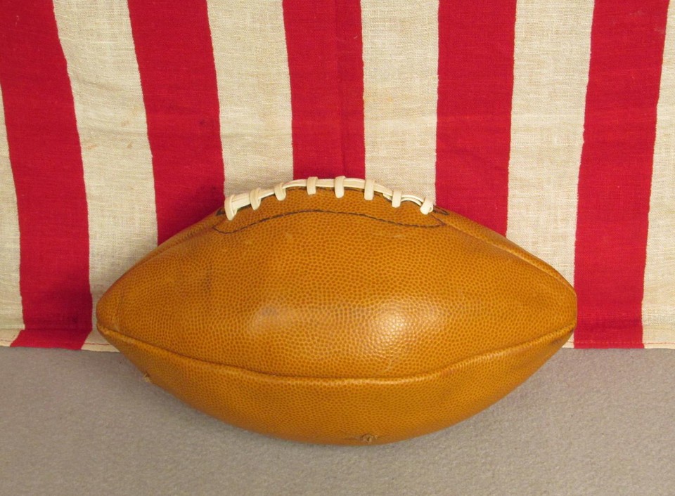 Vintage 1930s Leather Football with Laces Great Display! NOS Spalding ...