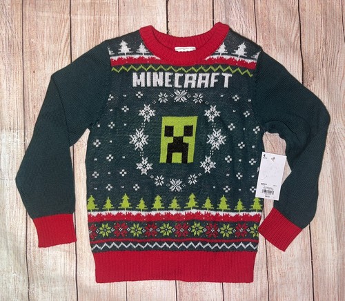 Boys 4 Minecraft Christmas Sweater NWT Jumping Beans | eBay