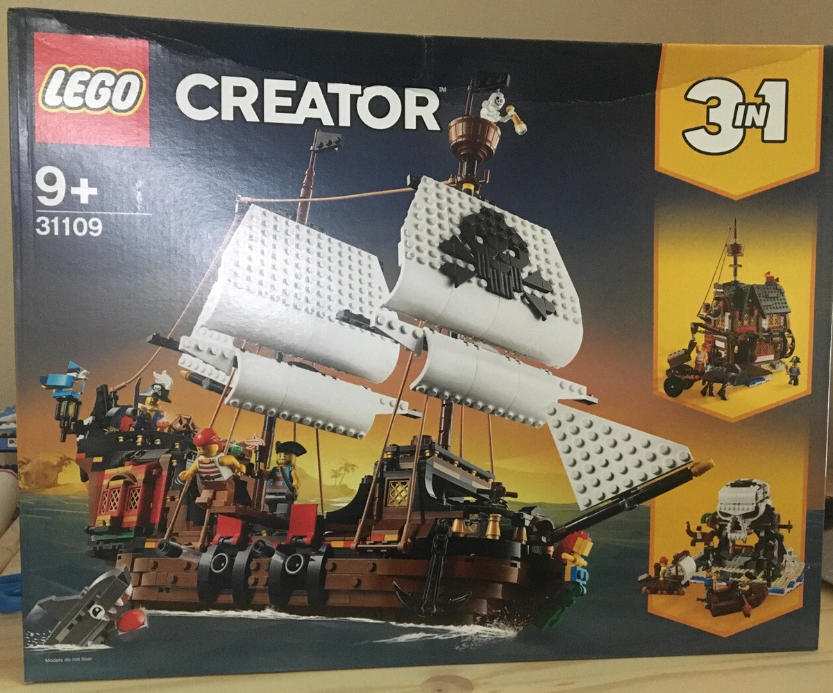 LEGO 31109 Creator Pirate Ship Building Kit (1,260 Pieces)
