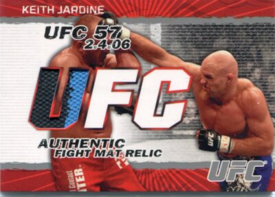 2009 Topps UFC - KEITH JARDINE - Authentic Fight Used Mat Relic - MMA # ...