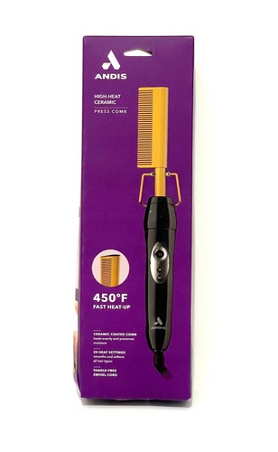 Andis CI-4P High Heat Ceramic Professional Press Hot Comb DAMAGED ...
