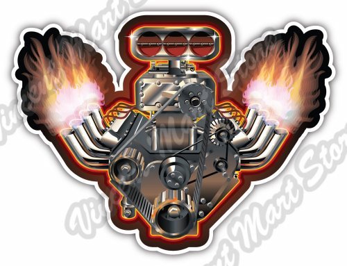 Turbo Engine Racing Motor Sport Speed Car Bumper Window Vinyl Sticker ...