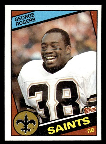 1984 Topps #305 George Rogers New Orleans Saints Football | eBay