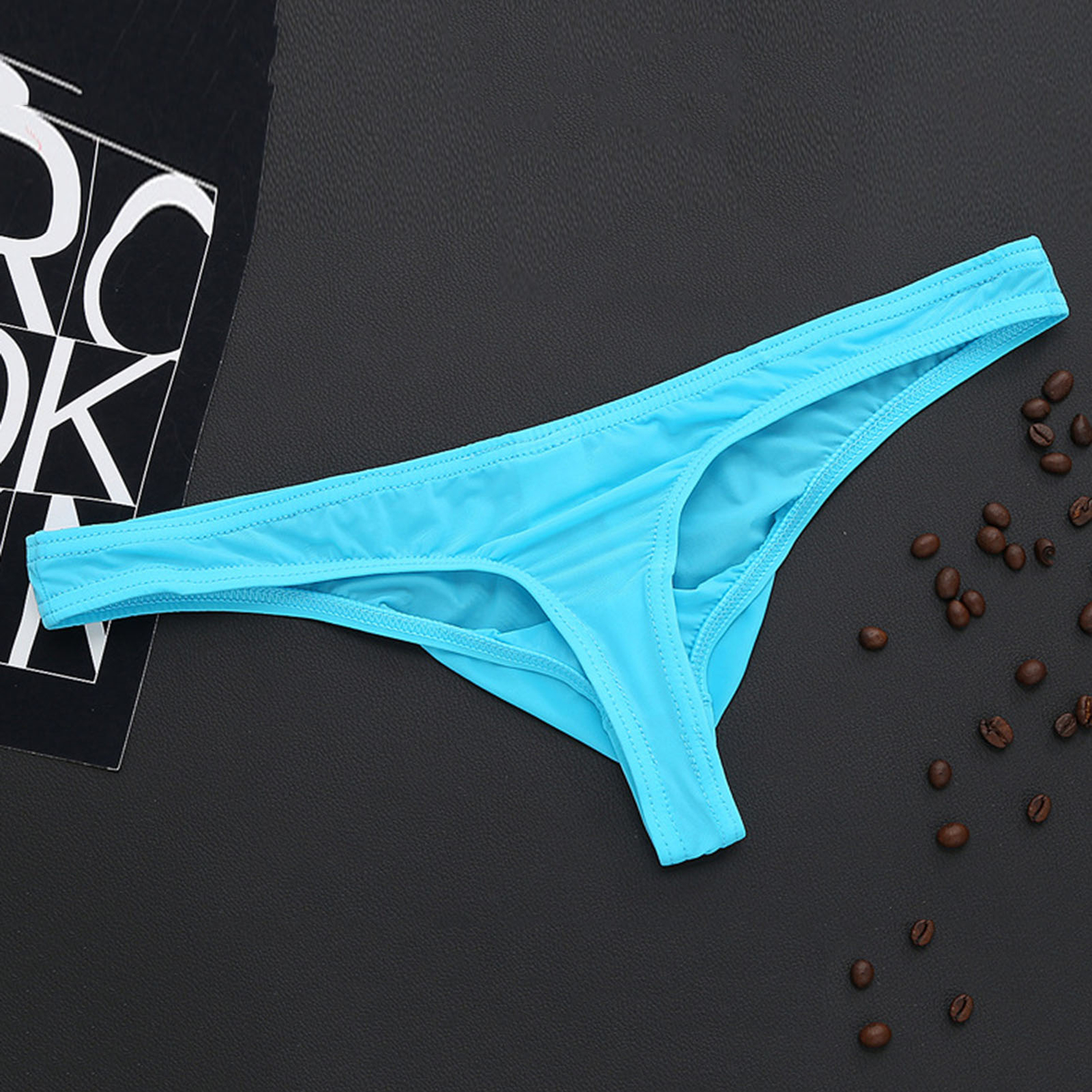 Pouch Pockets Men Thong Translucent Men's Ice Silk Low Waist Briefs | eBay