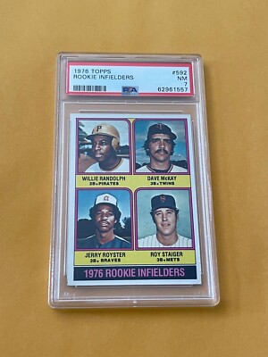 DCC: 1976 Topps Rookie Infielders #592 PSA 7 NM Willie Randolph RC ...