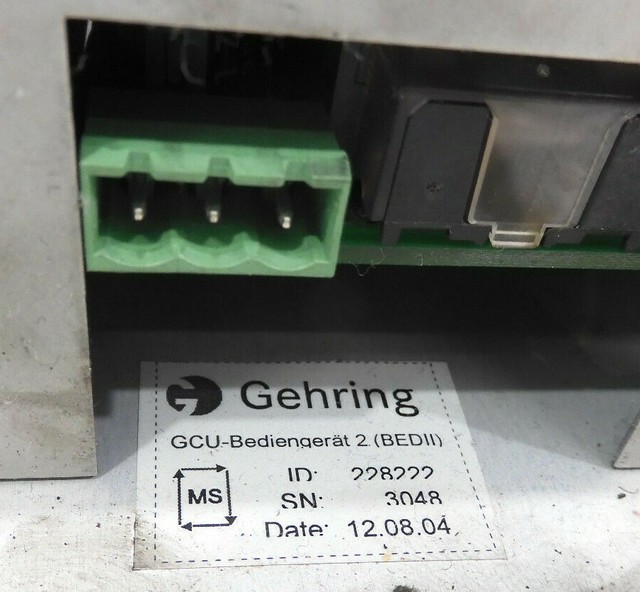Gehring Gcu- Bediengerät 2 (bedii) 228222 for sale online | eBay