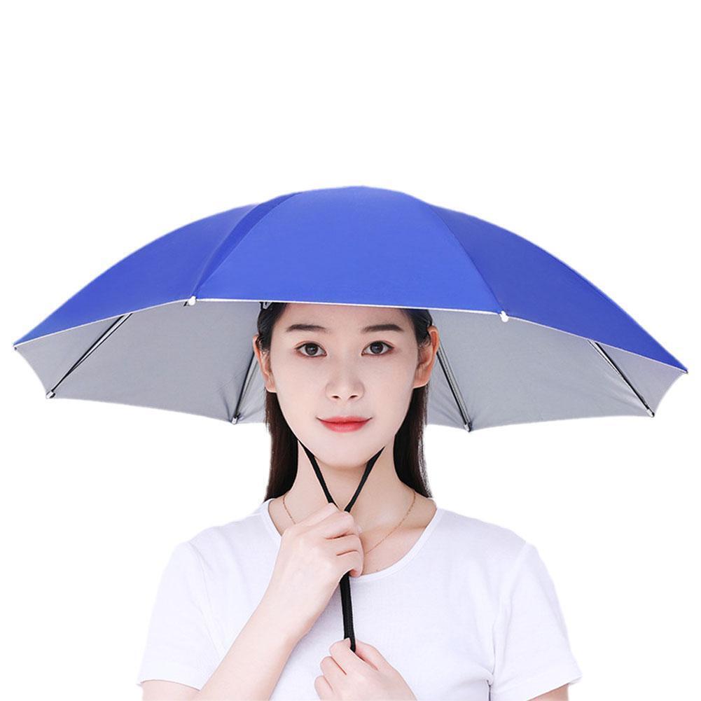 Multi Color Novelty Umbrella Hat Brolly For Golf FishingHead Cap 2024 K4E1 | eBay