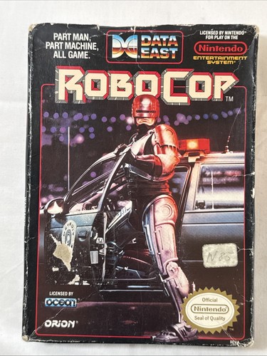 RoboCop Nintendo NES Game With Box (1988) No Manuals - Tested | eBay