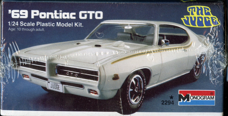 Monogram 1969 '69 Pontiac GTO The Judge Plastic Model Car Kit 1:24 ...