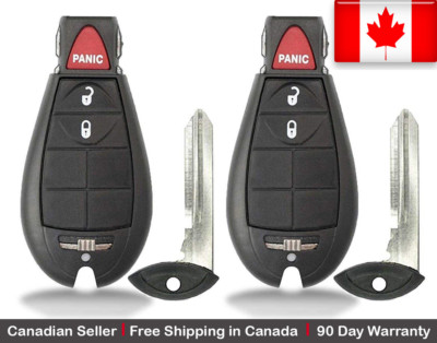 2x New Keyless Entry Remote Key Fob For Chrysler Dodge Volkswagen ...