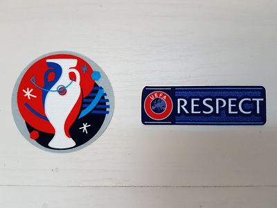 EURO 2016 EURO 16 + RESPECT PATCH BADGE EUROPEI TOPPA UEFA FRANCIA ...