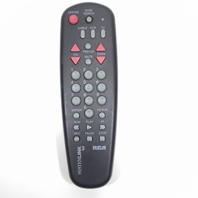 RCA System Link 3 Universal Remote Control For Cable VCR TV - Tested | eBay