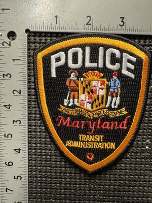 Maryland Transit Police Shoulder Patch MTA | eBay