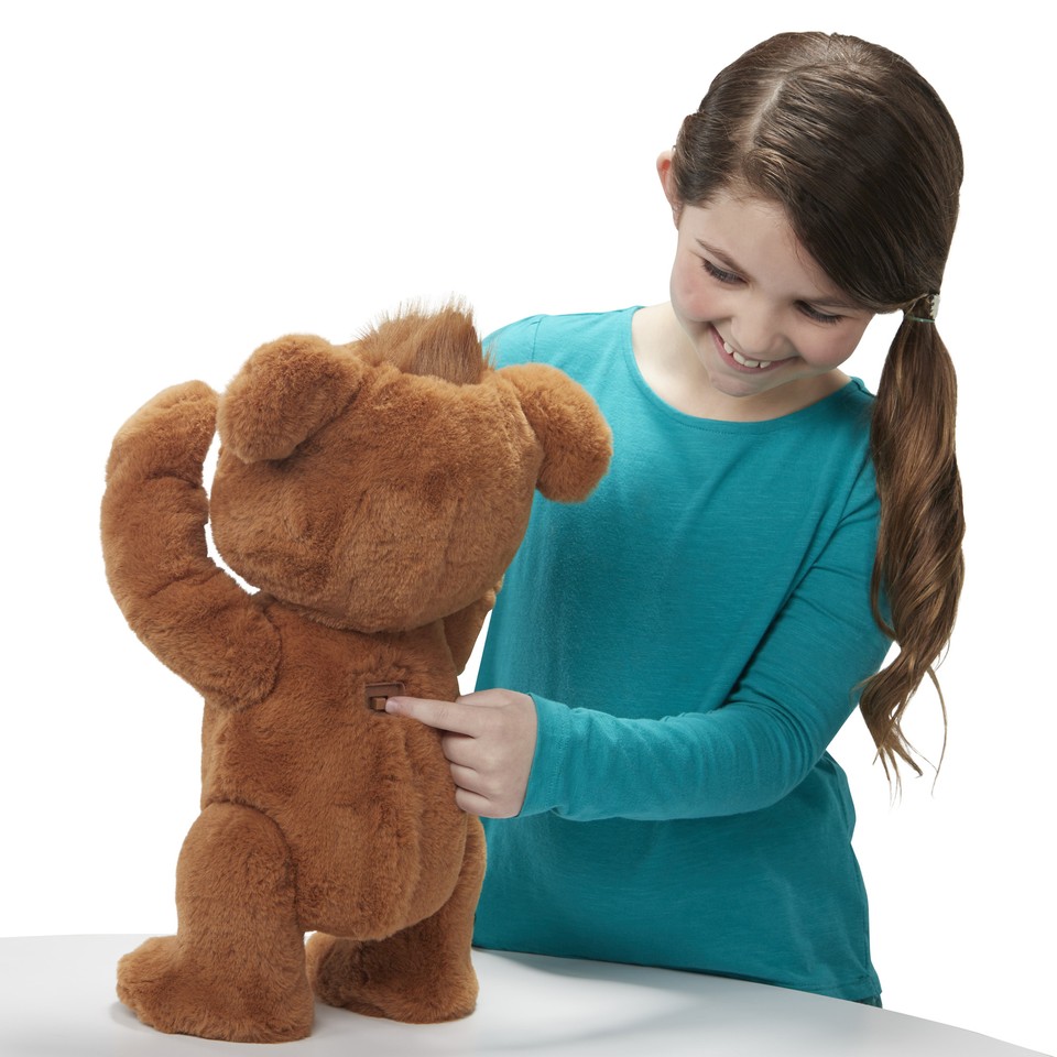 furReal Interactive Brown Cubby The Curious Bear Interactive Plush Toy ...