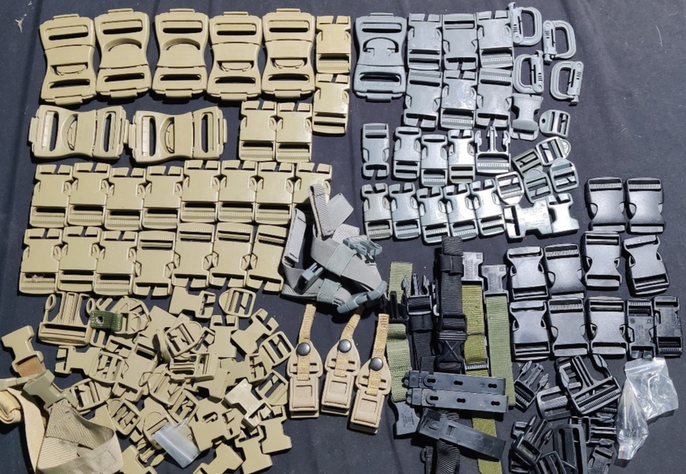 Huge Genuine US Military Buckle Lot - USMC USAF US Army MOLLE ILBE - | eBay