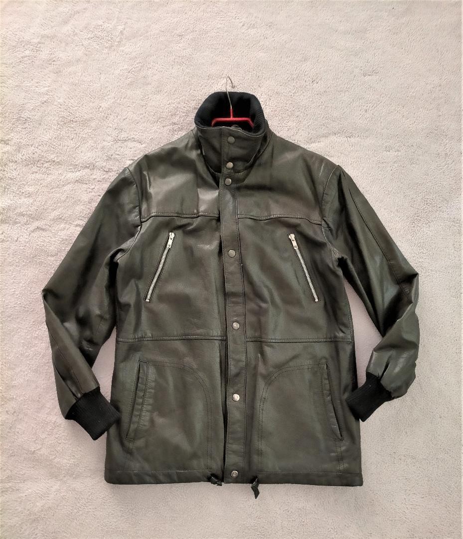 80S Rare Vintage Leather Flight Jacket Cowhide - Gem