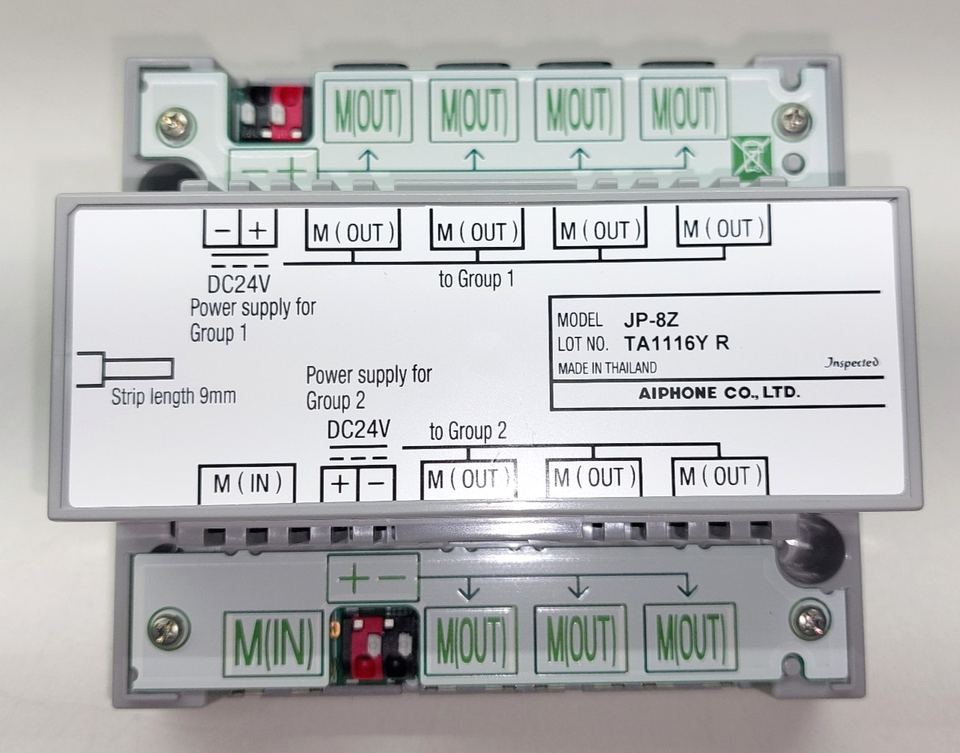 AiPhone JP-8Z Distribution Adaptor for Video Sub Stations 790143597566 ...