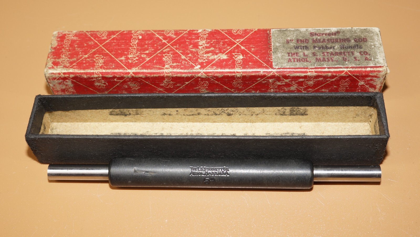 Starrett 234-5 5" Standard End Measuring Rod | eBay