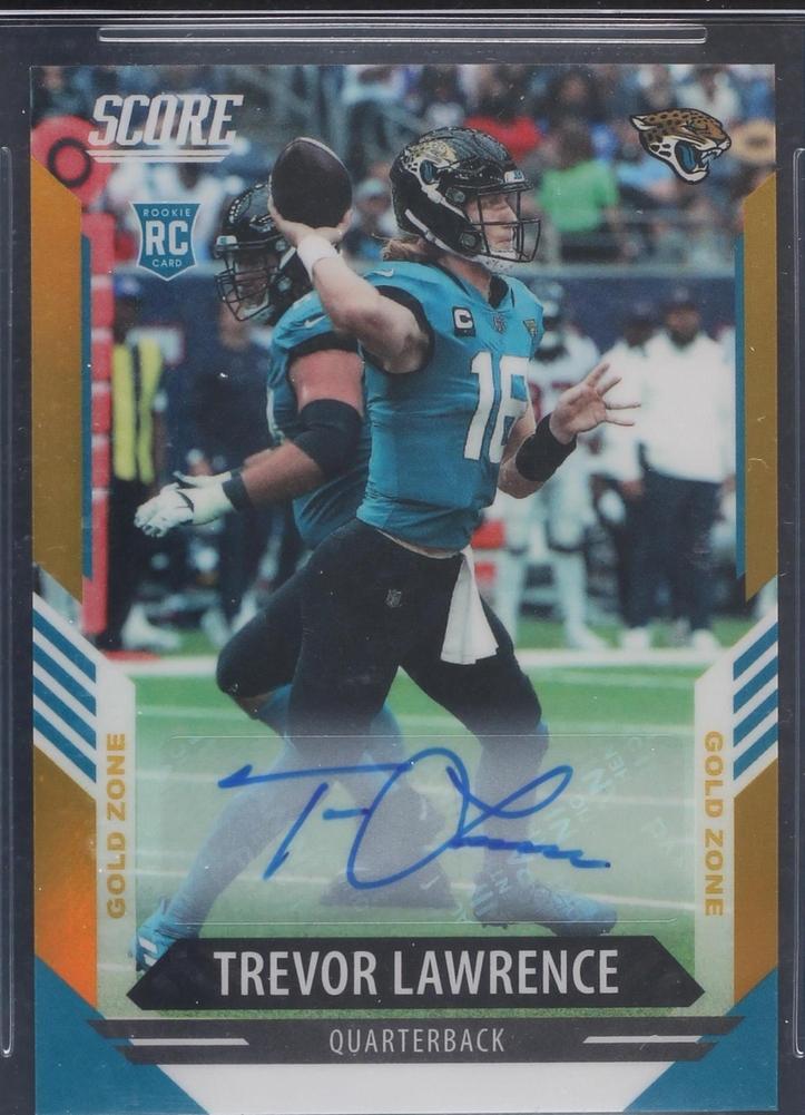 2021 Panini Chronicles - Score Update Rookies Trevor Lawrence #401 Gold ...