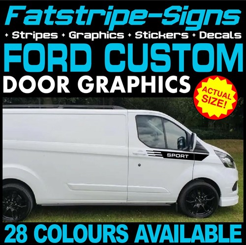 to fit FORD CUSTOM TRANSIT SIDE STICKERS GRAPHICS VINYL CAMPER VAN ...
