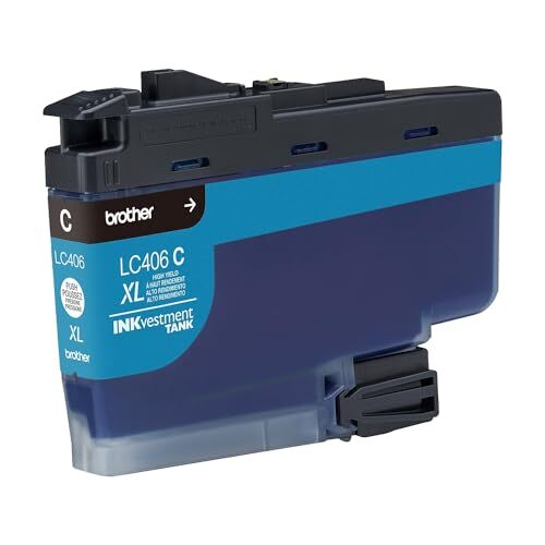 Brother LC406XLC High Yield Cyan Ink Cartridge | eBay