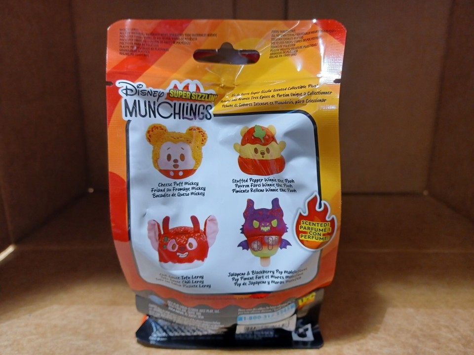 Super Sizzlin Disney Munchlings Scented Collectible Plush Sealed Brand ...