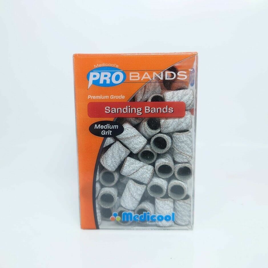 Medicool Pro Bands Acrylic/ Gel Sanding Band [Fine/Medium/Coarse] R/W ...