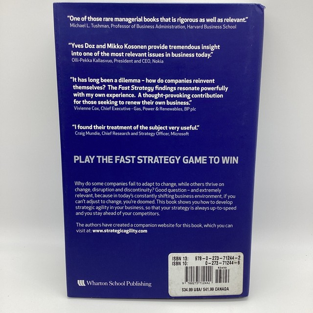 Fast Strategy : How Strategic Agility Will Help You Stay Ahead of the ...