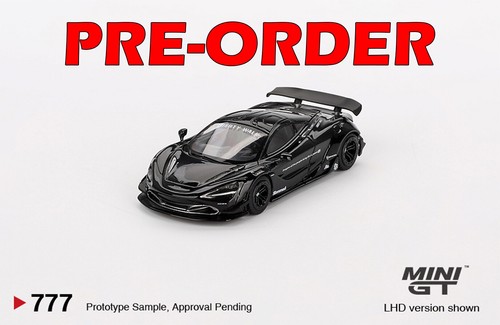 (Pre-order) Mini GT #777 1/64 McLaren 720S LB Works Black Diecast Model ...