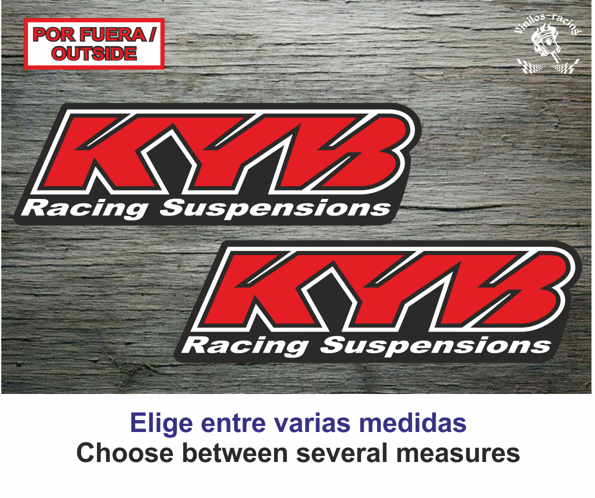 Sticker Vinilo Decal Vinyl Aufkleber Adesivi Autocollant KYB Racing ...