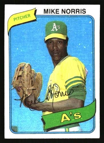 1980 Topps #599 Mike Norris | eBay