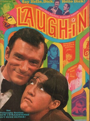 Laugh-In Magazine November 1968 Dick Clark Steve Allen Hugh Hefner ...