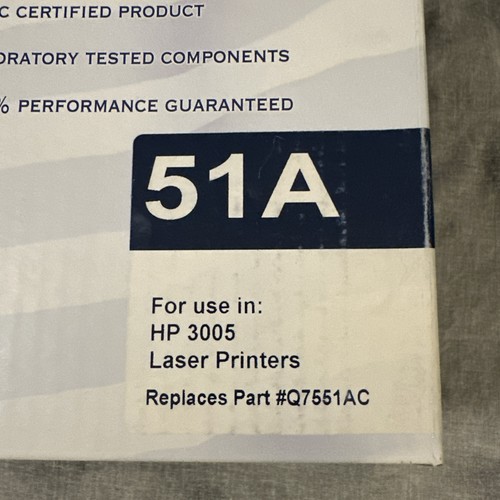 Black Q7551A 51A Toner Cartridges For HP LaserJet P3005 M3027 M3035 MFP ...