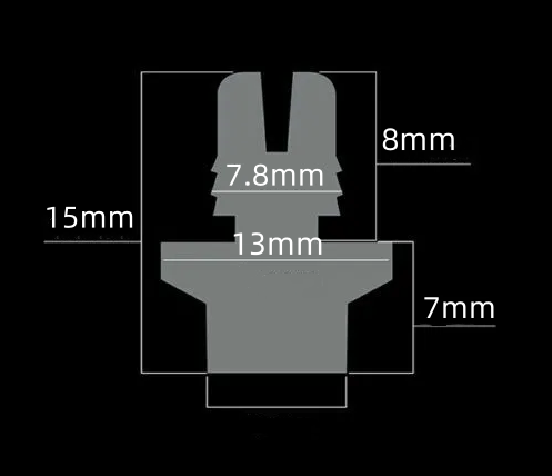 50pcs/100pcs Plastic Wheel Rivets Nuts Rim Lip Rim Rivets Replacement ...