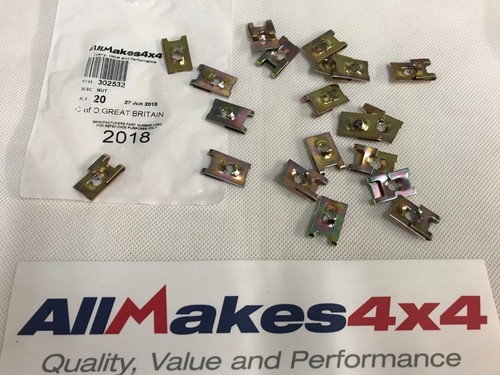 Allmakes Land Rover Series Floor Panel Metal Spire Speed Nut JClips x20 ...