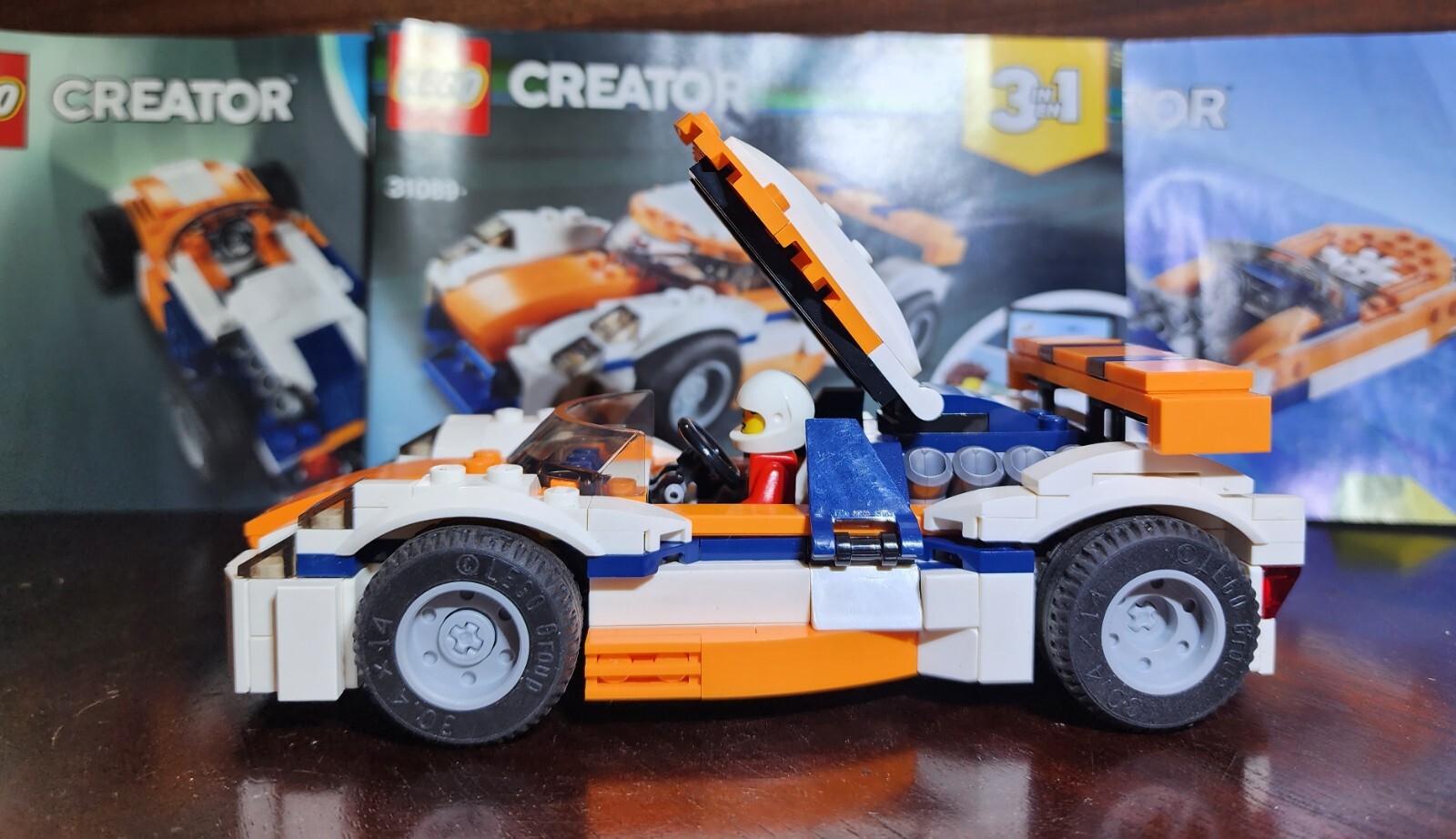 LEGO SUNSET TRACK RACER 31089 BUILDING SET 3 IN 1 Used Includes ...