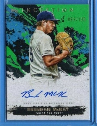 Brendan McKay 2021 Topps Inception On Card Rookie Auto #092/125, Green ...