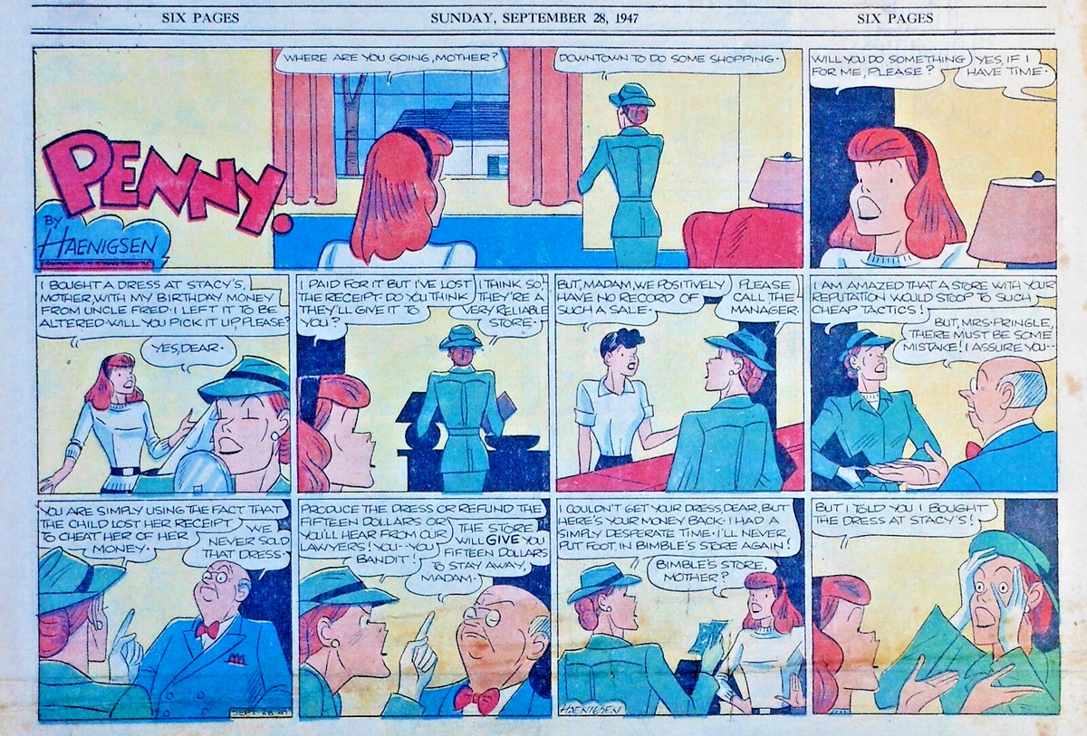 Penny Back Coloring Page