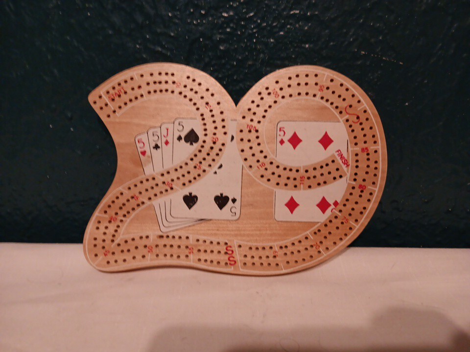 Wooden 3-Track 29 Cribbage Board Game w/Cribbage Board no pegs | eBay