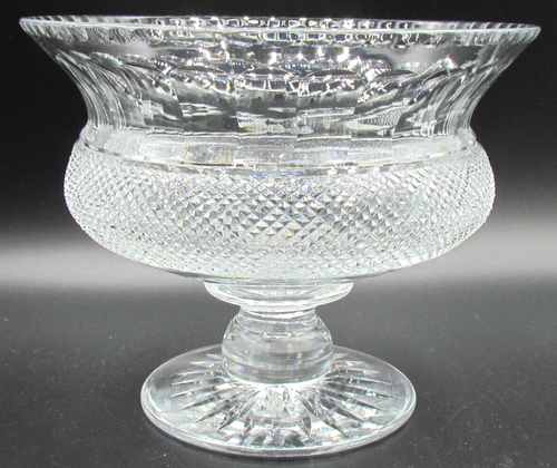 EDINBURGH CRYSTAL PLAIN THISTLE PATTERN 7½" FOOTED BOWL - VINTAGE ...