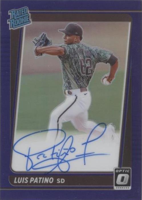 2021 Panini Donruss Optic - Rated Rookie Signatures Luis Patino #RRS-LP ...