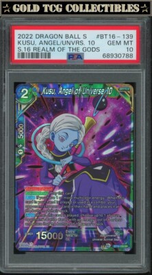 PSA 10 ⭐️ Kusu Angel Universe 10 SR Realm Gods Super Card DBS DBZ Z ...